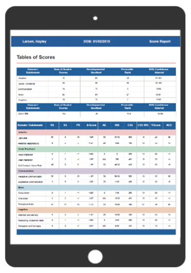 BDI-3: The Battelle Developmental Inventory, Third Edition